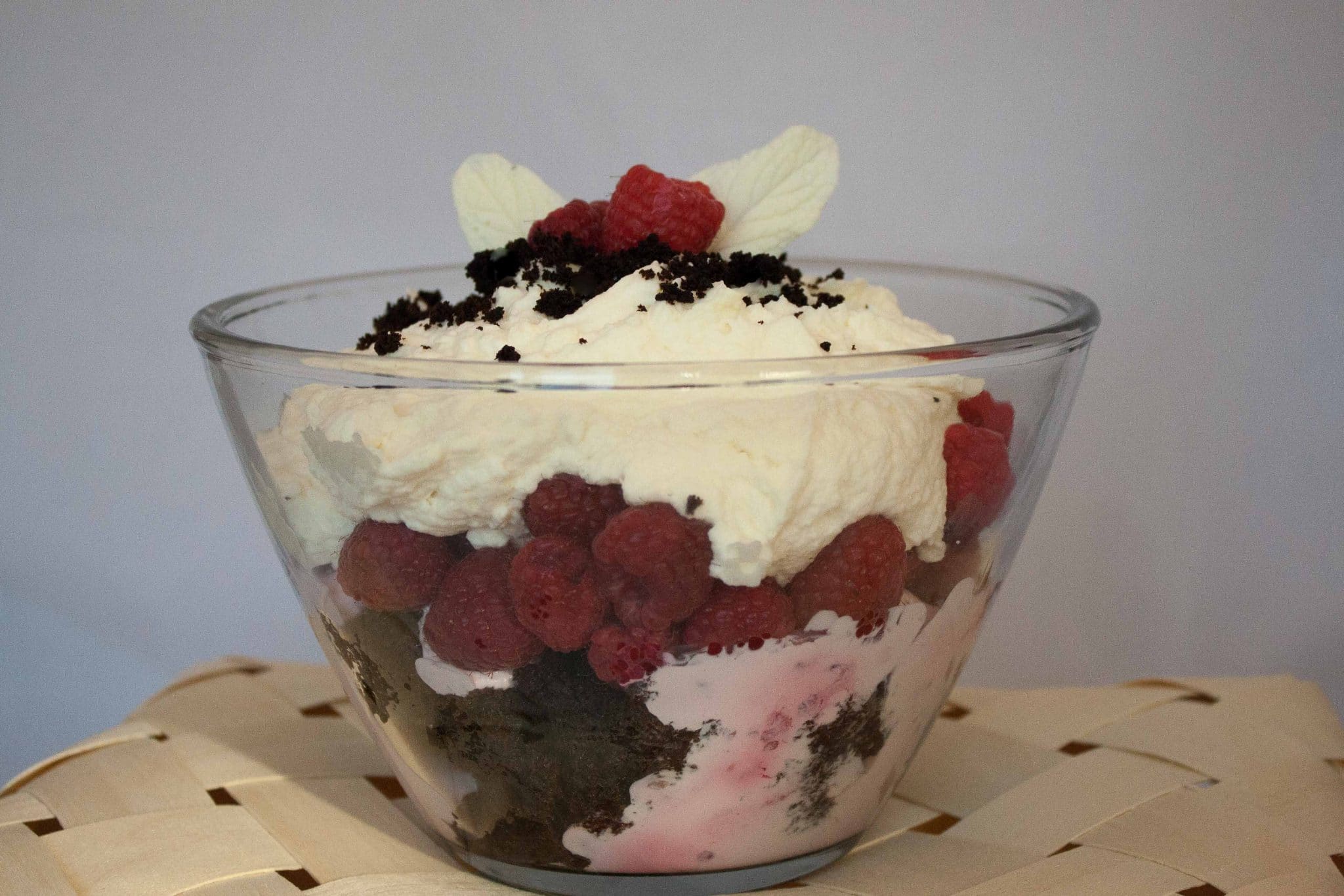 Double Chocolate Raspberry Trifle - Rodelle Kitchen