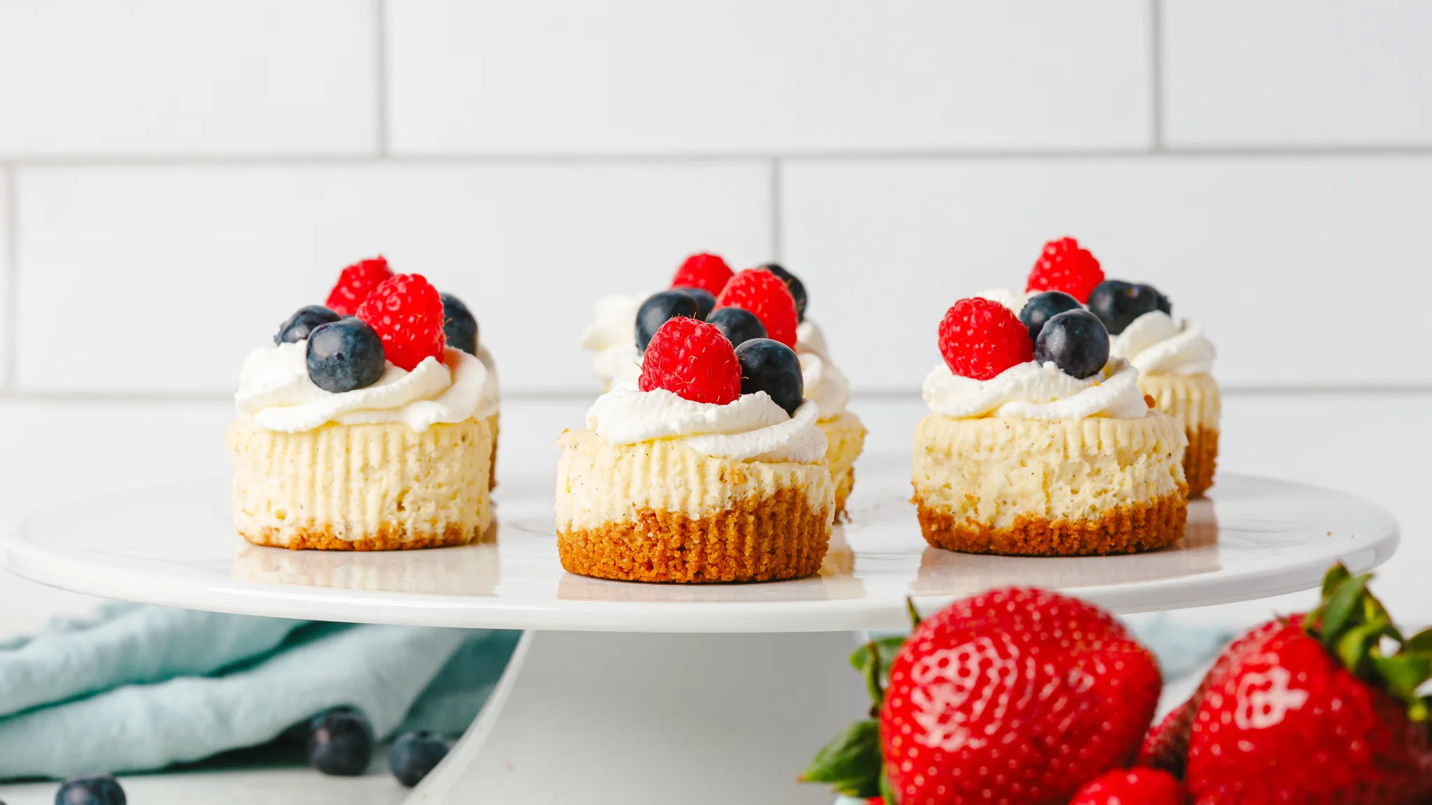 Mini Vanilla Bean Cheesecakes - Rodelle Kitchen
